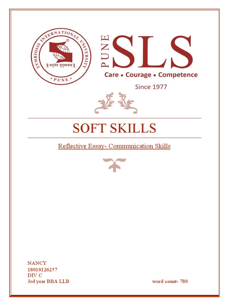 Soft Skills: Reflective Essay-Communication Skills | PDF | Conversation ...