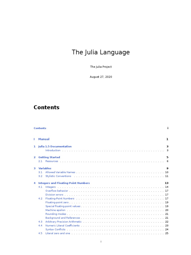 Julia-1 5 1 | PDF | Computer Programming | Software Engineering