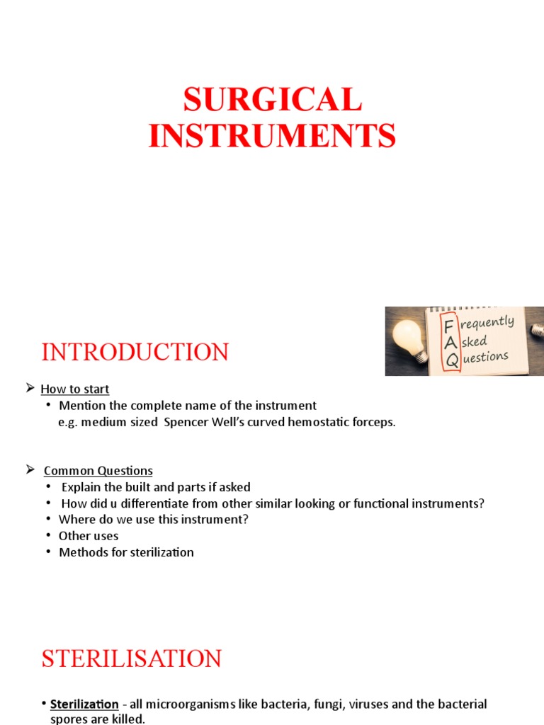 Instruments | PDF | Sterilization (Microbiology) | Boiling