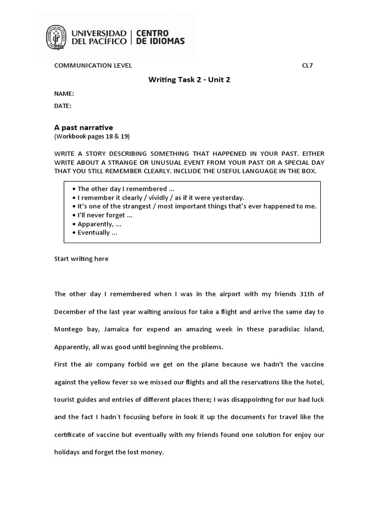 CL7 - Writing Task 2 - U2 v.1 Luisa Angelica Perez Cardenas | PDF