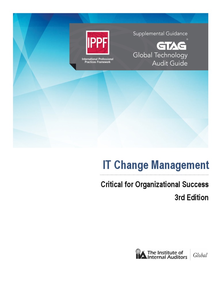 2020 GTAG IT Change Management PDF | PDF | Internal Audit | Audit