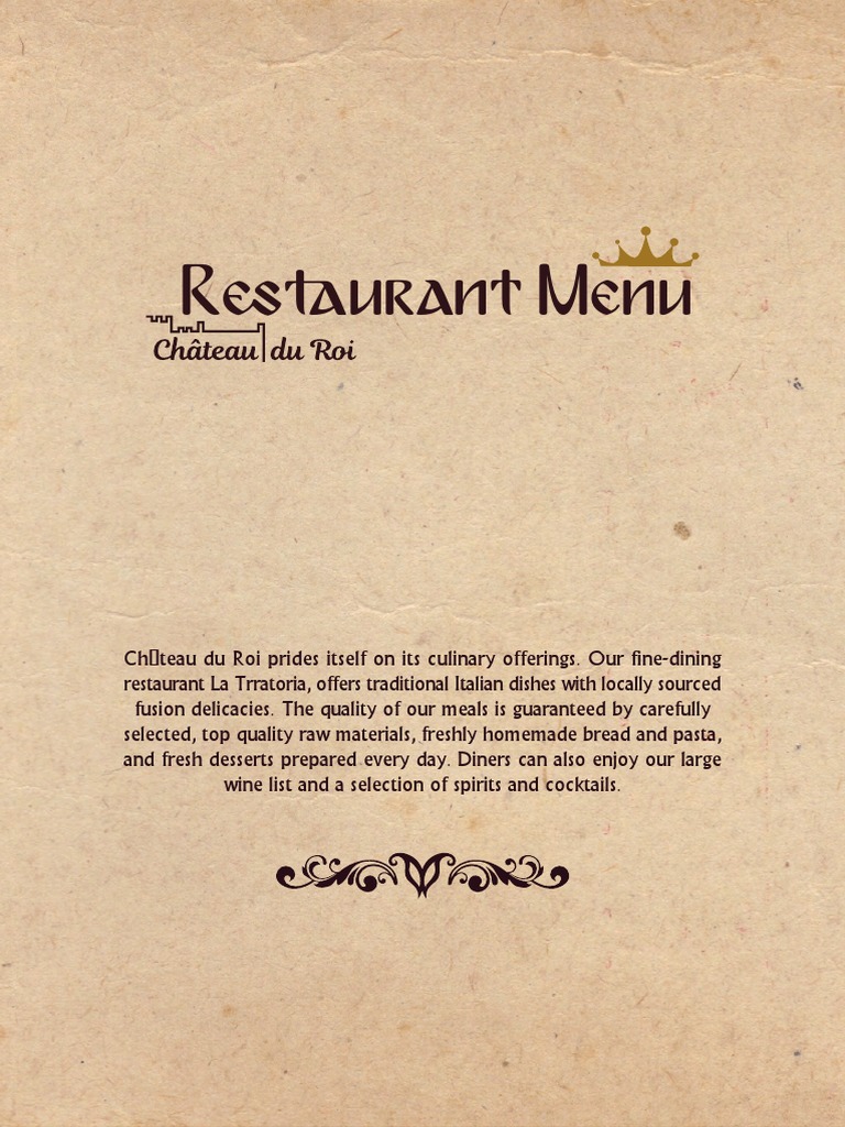 Food Menu PDF | PDF | Italian Cuisine | Salad