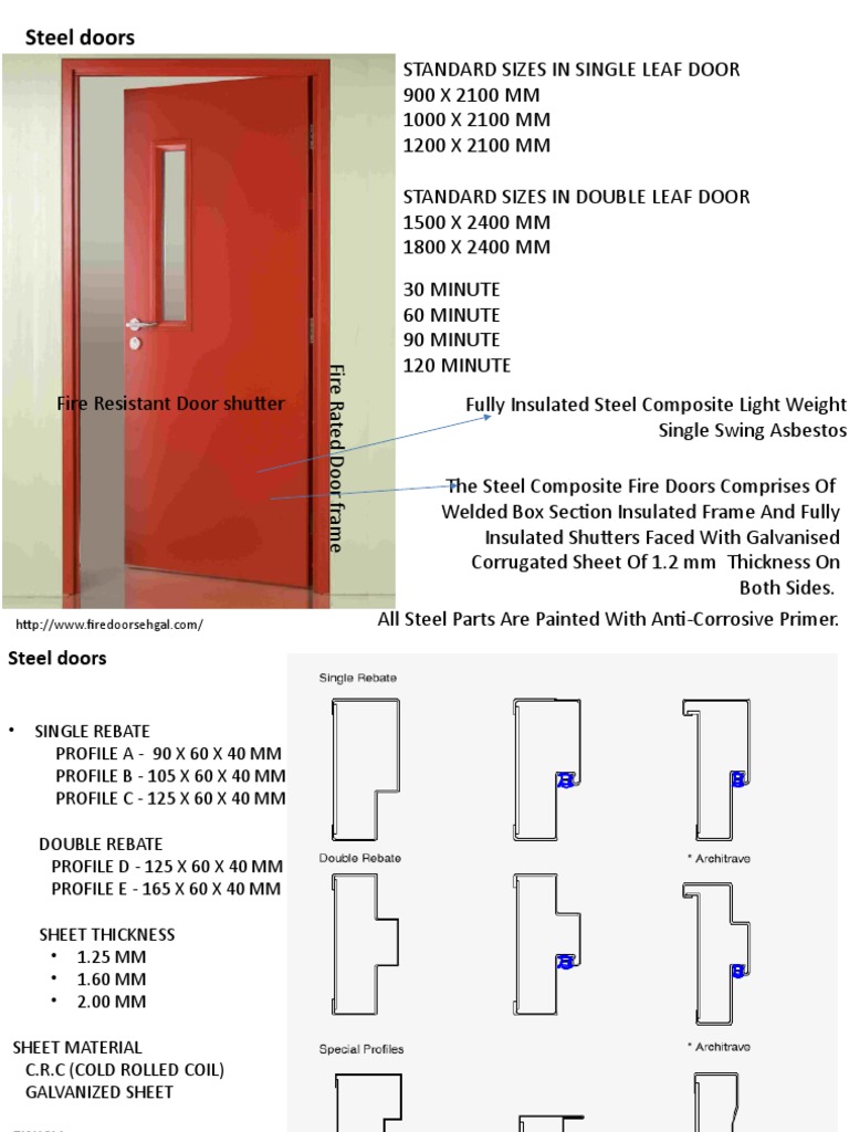 Steel Doors and Windows | PDF | Door | Sheet Metal
