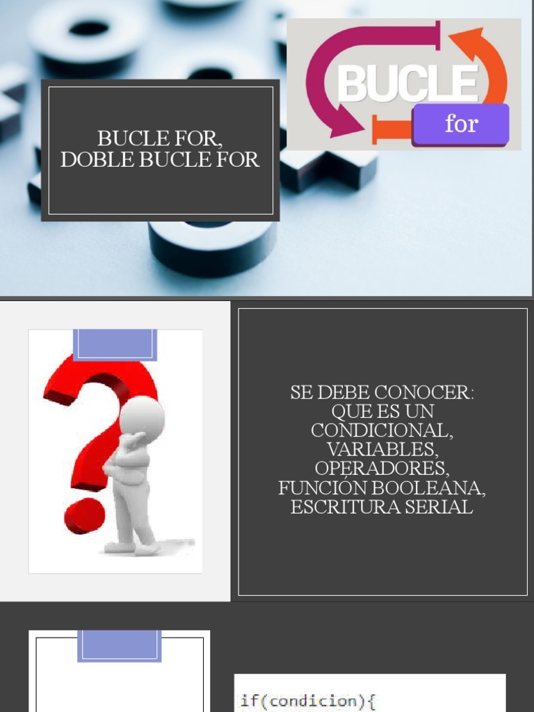 Bucle For, Doble Bucle For | PDF