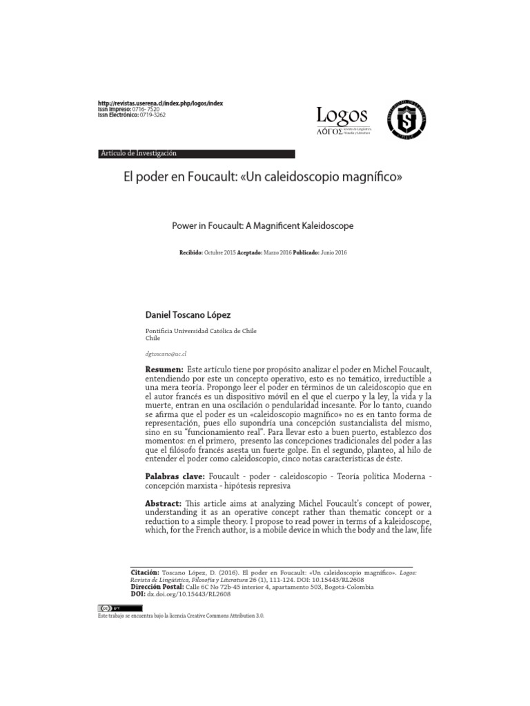 El Poder en Focault PDF | PDF | Michel Foucault | Soberanía