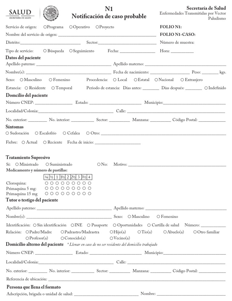 Datos Del Paciente: Folio N1: Folio N1-Caso | PDF | Rtt | Medicina