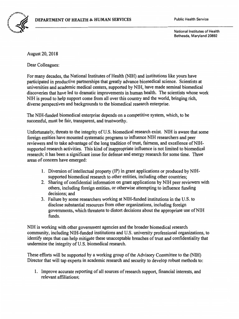 Department of Health Human Services | PDF | National Institutes Of ...