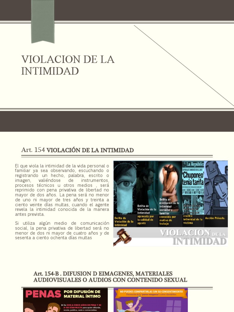 Violacion de La Intimidad | PDF | Castigos | Violación