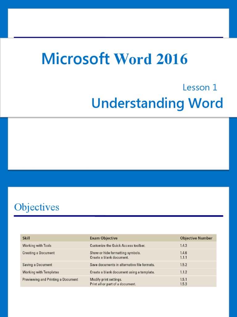 Microsoft Word 2016 | Download Free PDF | Microsoft Word | Graphical User Interfaces