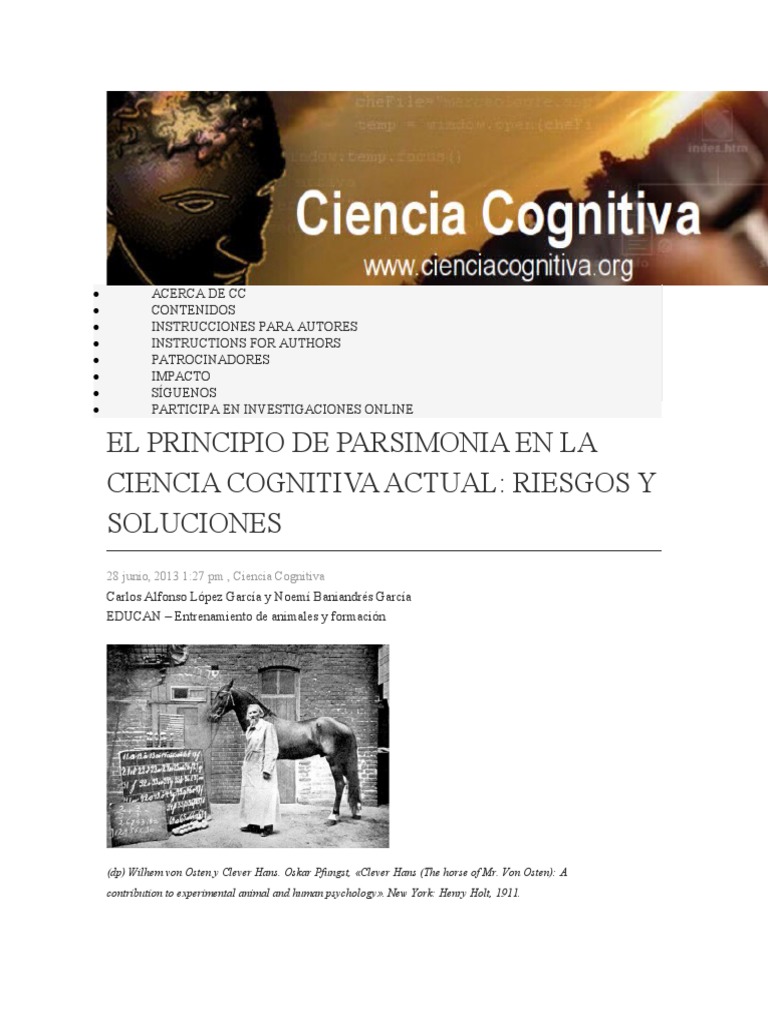 El Principio de Parsimonia | PDF | La navaja de Occam | Evolución