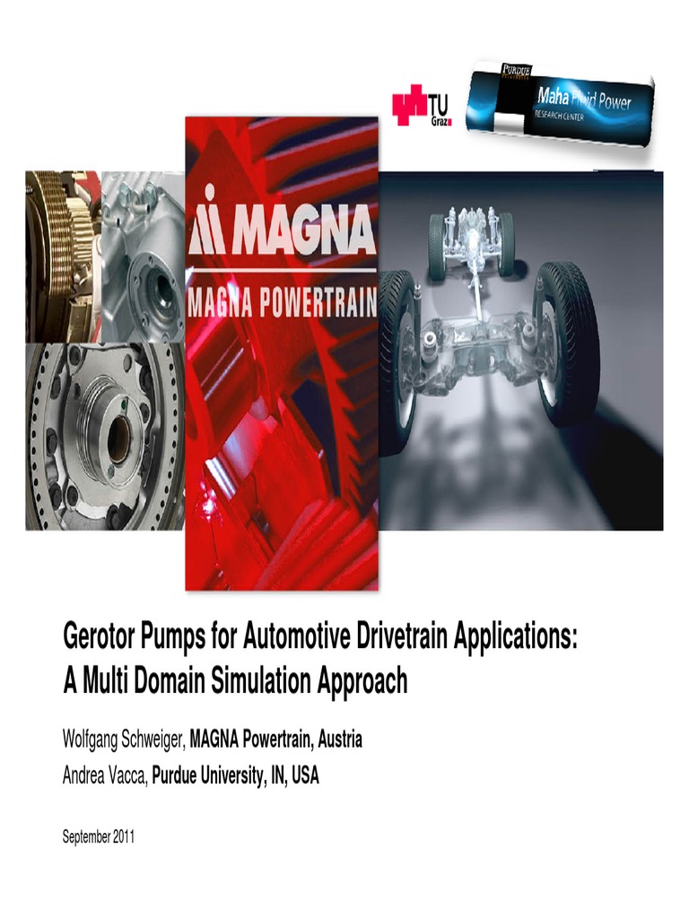Multi-Domain Simulation of Gerotor Pumps | PDF | Pump | Simulation