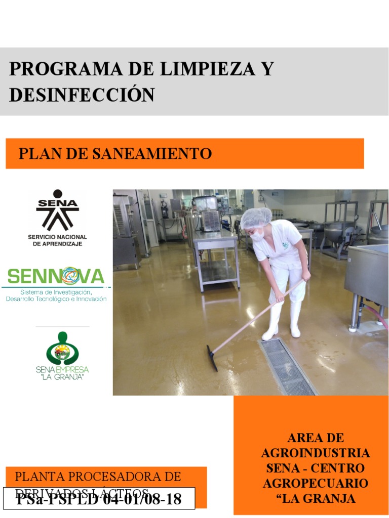 Programa de Limpieza y Desinfeccion | PDF | Agronegocios | Alimentos