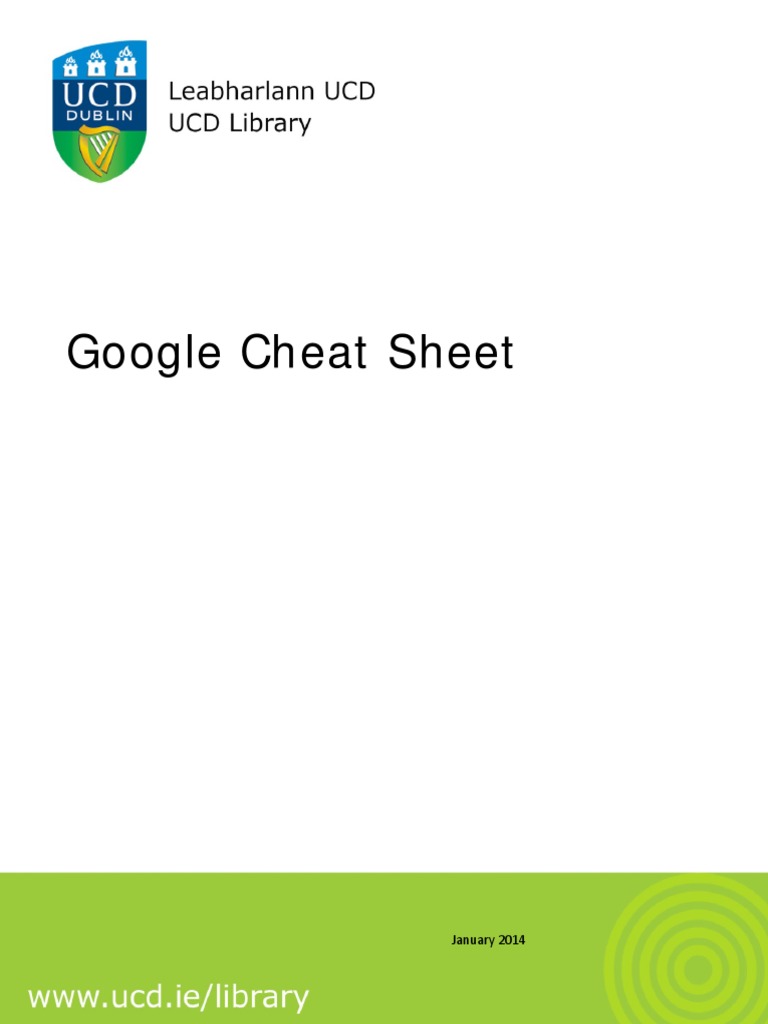 Google Cheat Sheet-3 | PDF | Republic Of Ireland | Business
