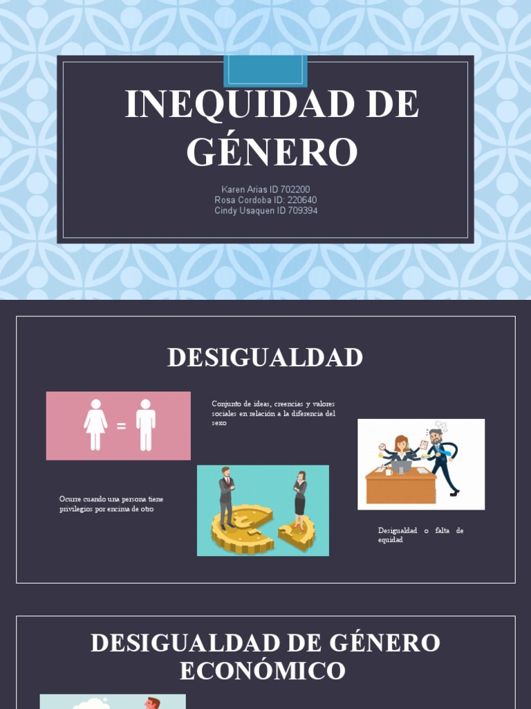 Presentación Inequidad de Genero | PDF