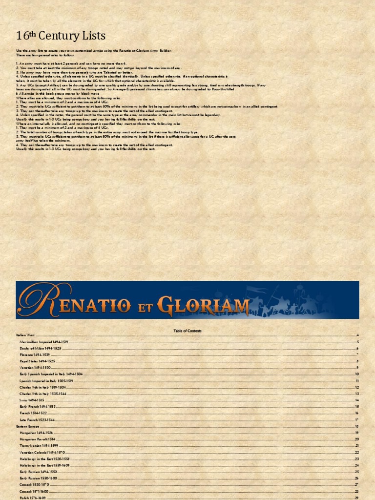 16th Century Europe PDF | PDF | Military Science | Military