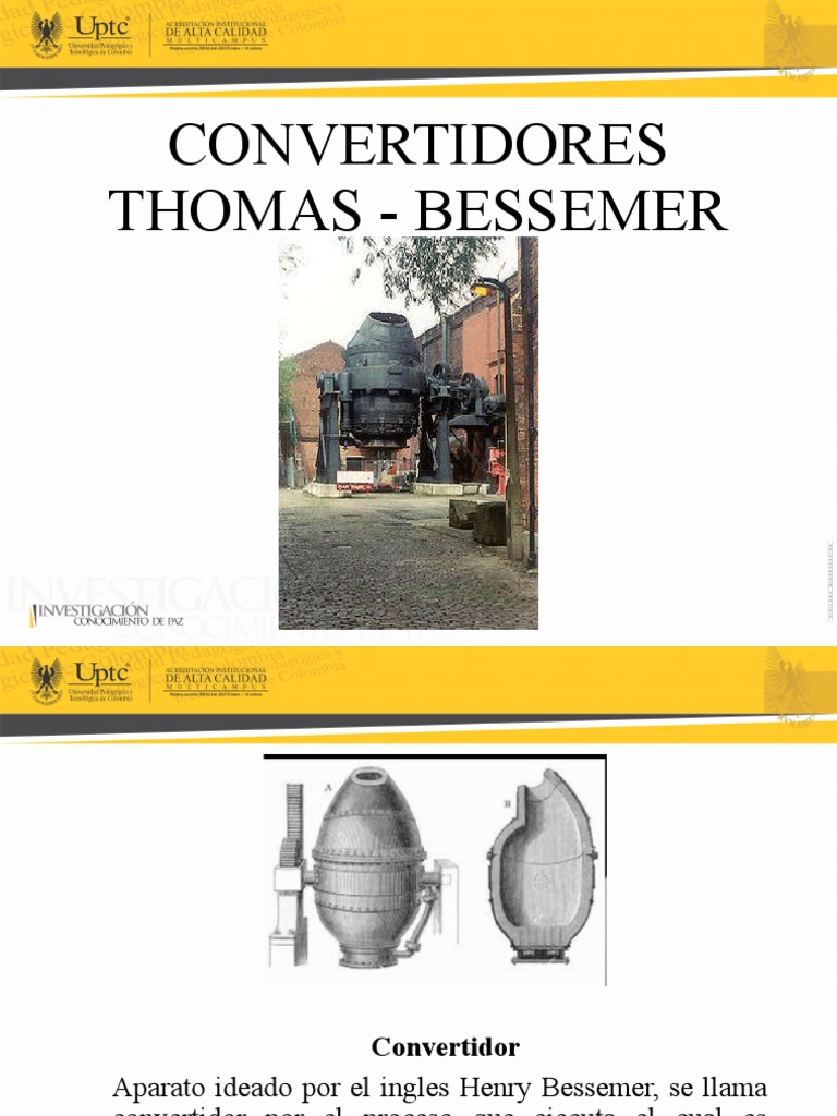 Convertidor Thomas - Bessemer. | PDF | Arrabio | Hierro