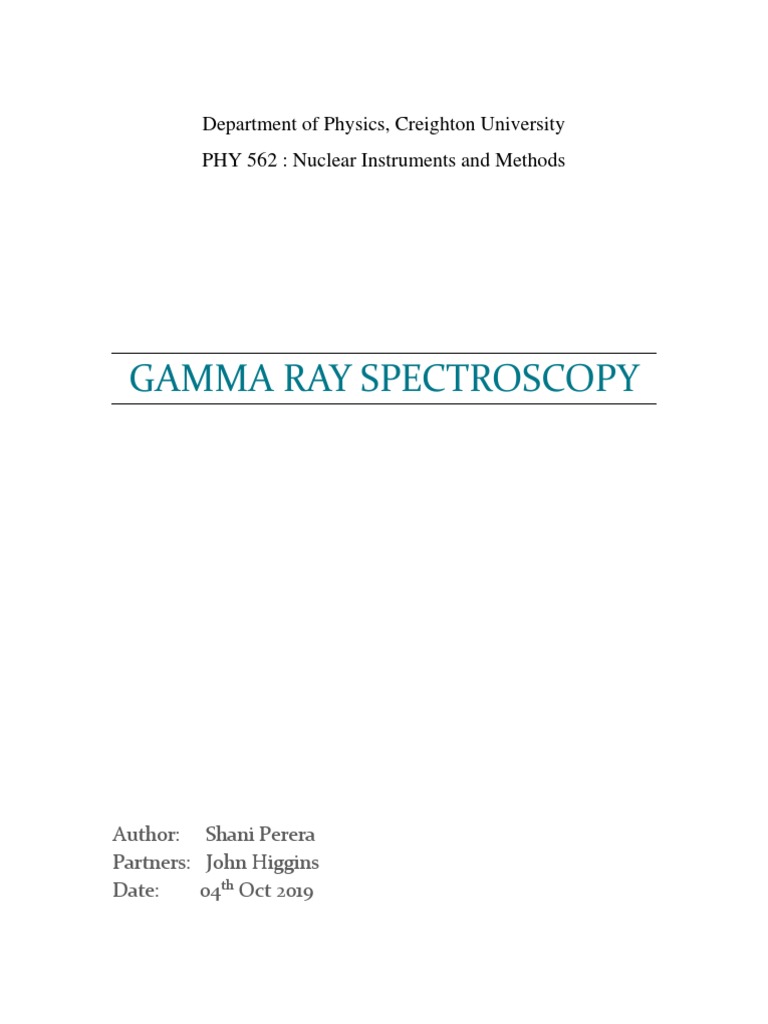 Experiment 03 | PDF | Gamma Ray | Atomic