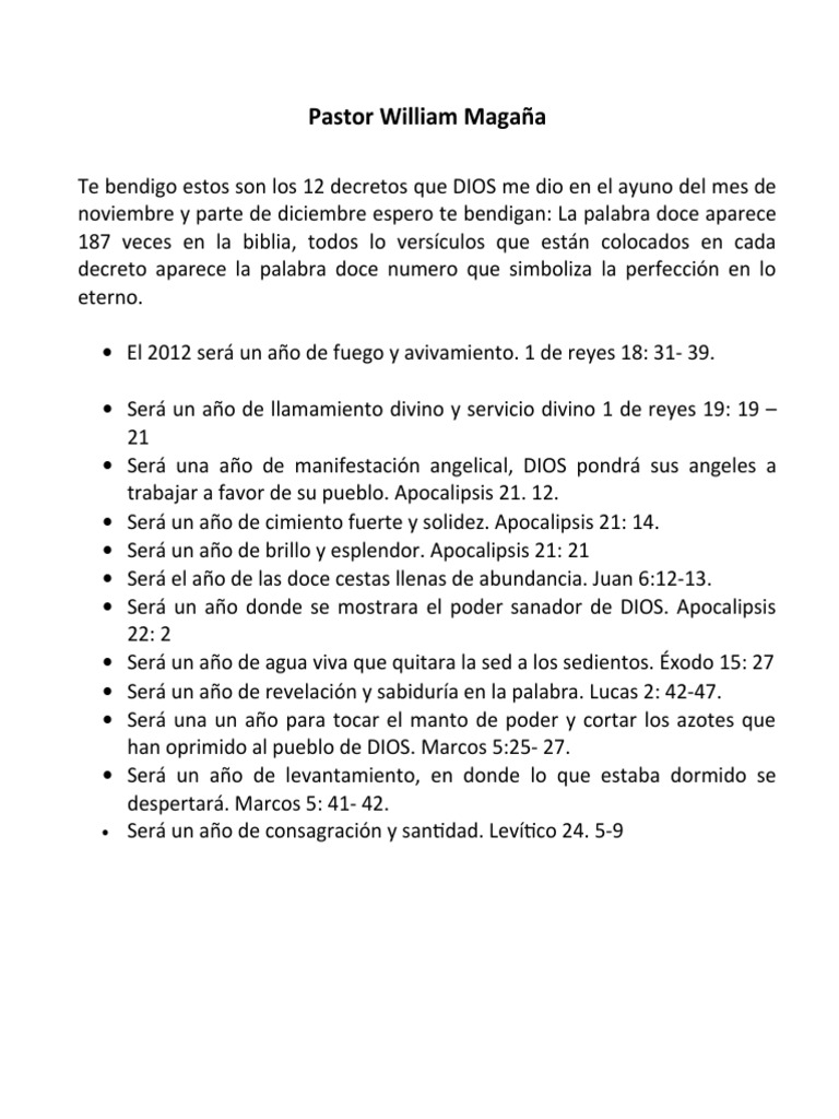 Pastor William Magaña | PDF