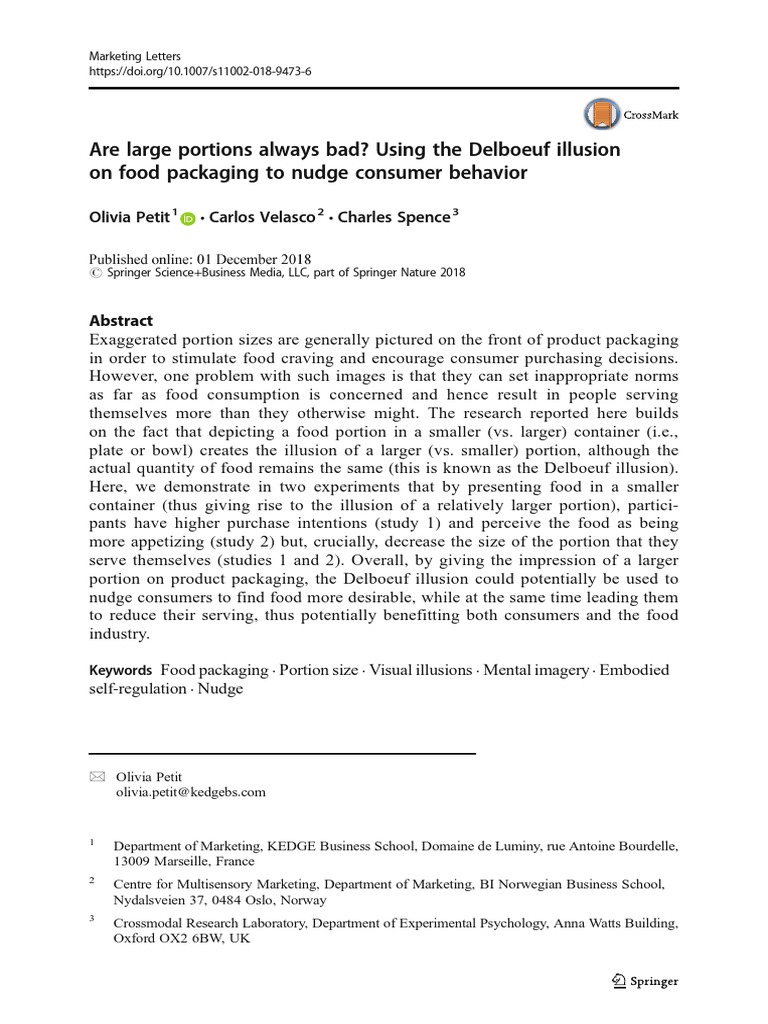 Petit 2018 | PDF | Standard Deviation | Foods