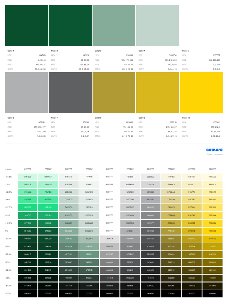 Color 1 Color 2 Color 3 Color 4 Color 5 | PDF | Rgb Color Model ...