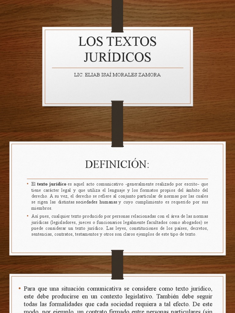 Tipos Y Características De Textos Jurídicos Pdf Demanda Judicial