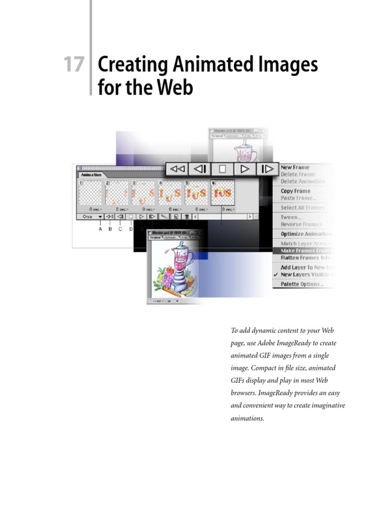 Creating Animated Images For The Web | PDF | Adobe Photoshop | Graphics