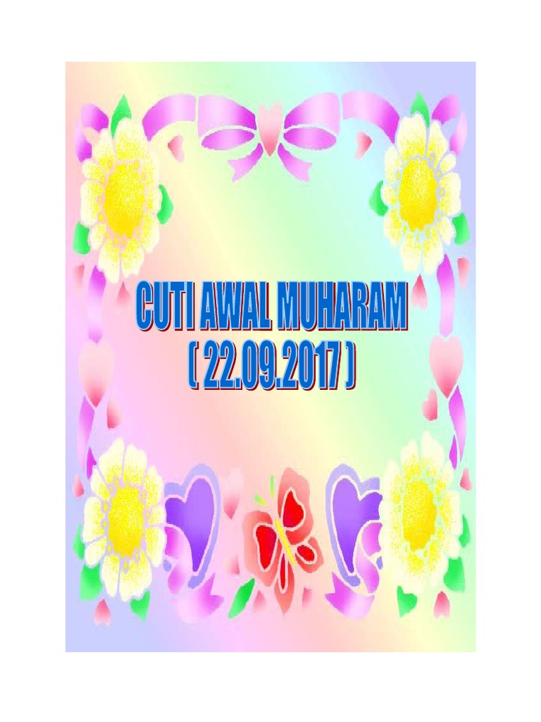 Border Cuti Awal Muharam | PDF