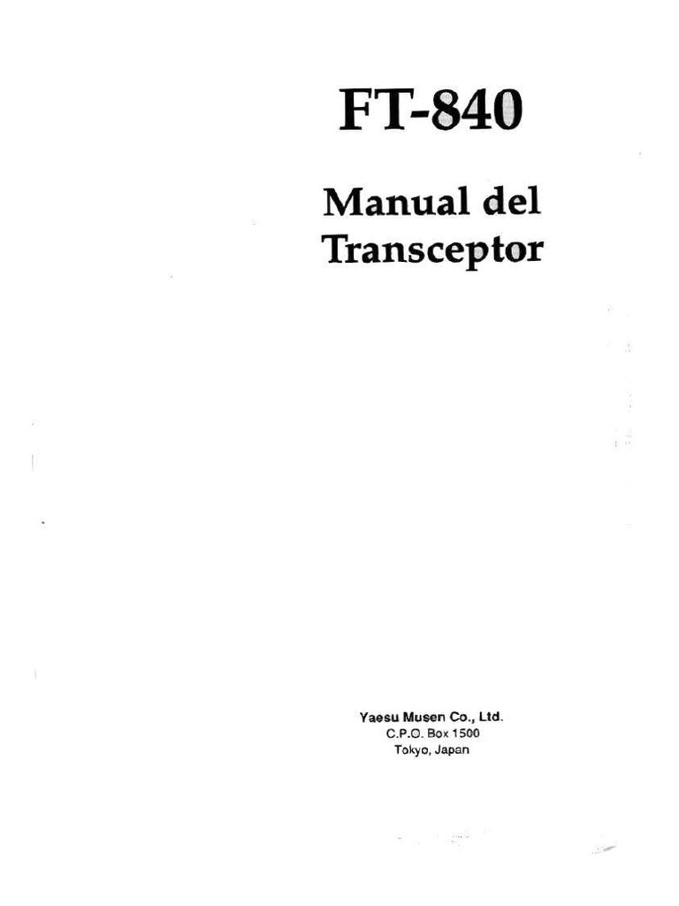 FT-840 Esp | PDF