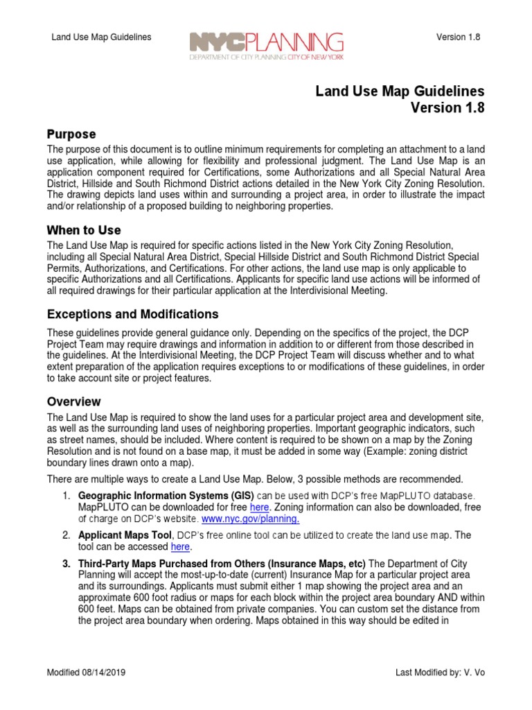 Land Use Map Guidelines | PDF | Screenshot | Map