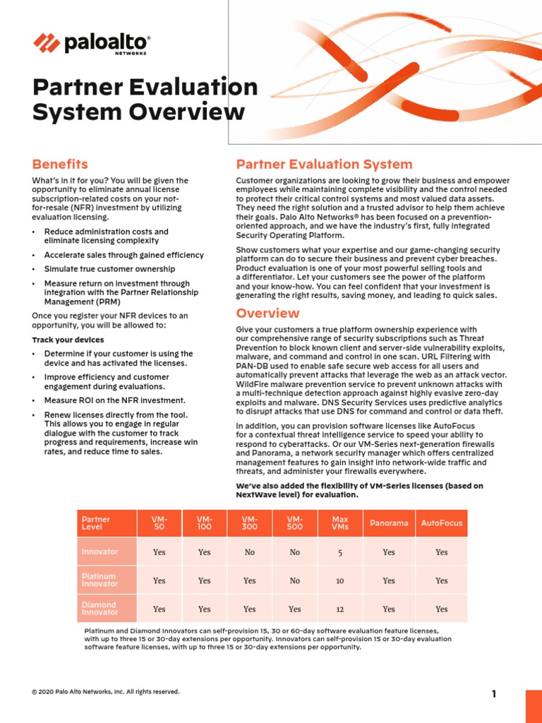 Palo Alto Network Partner Eval Tool Overview | PDF | Cyberspace ...