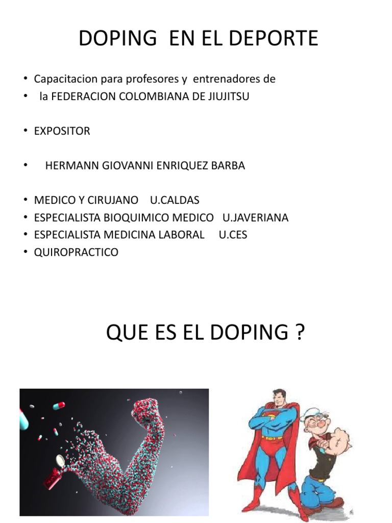 Doping en El Deporte | PDF | Dopaje en el deporte | Cafeína