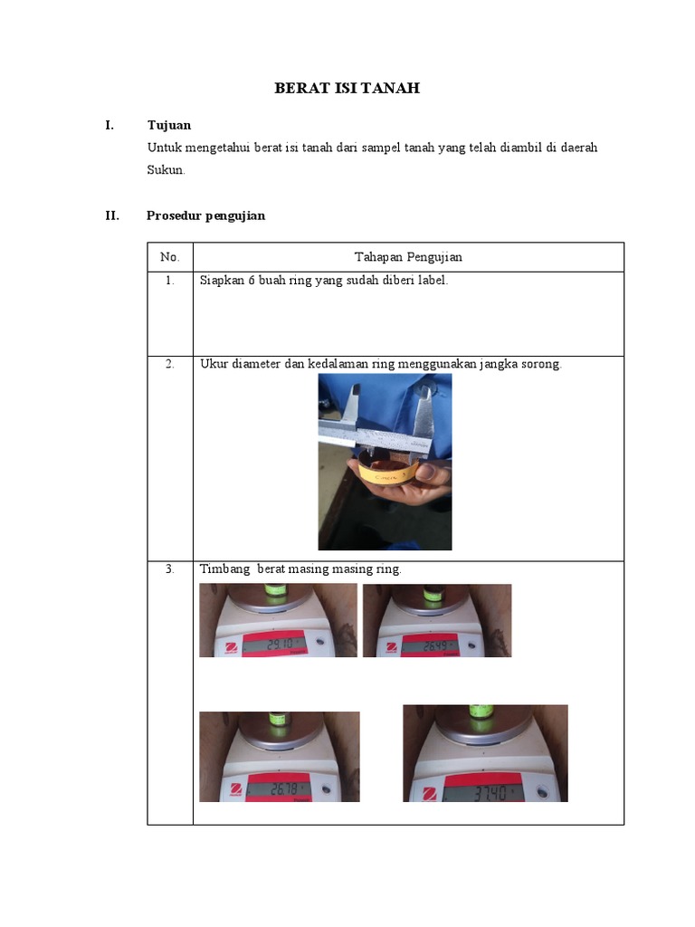 Berat Isi Tanah | PDF