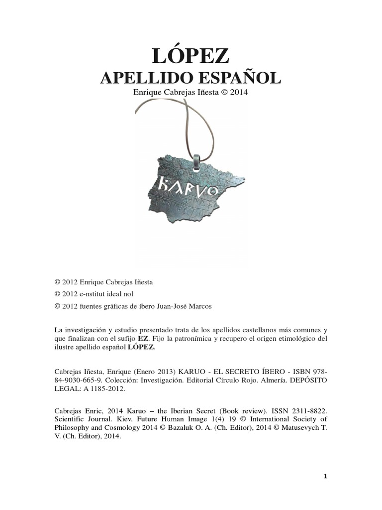 El Origen Del Apellido LOPEZ PDF | PDF | latín | Escritura