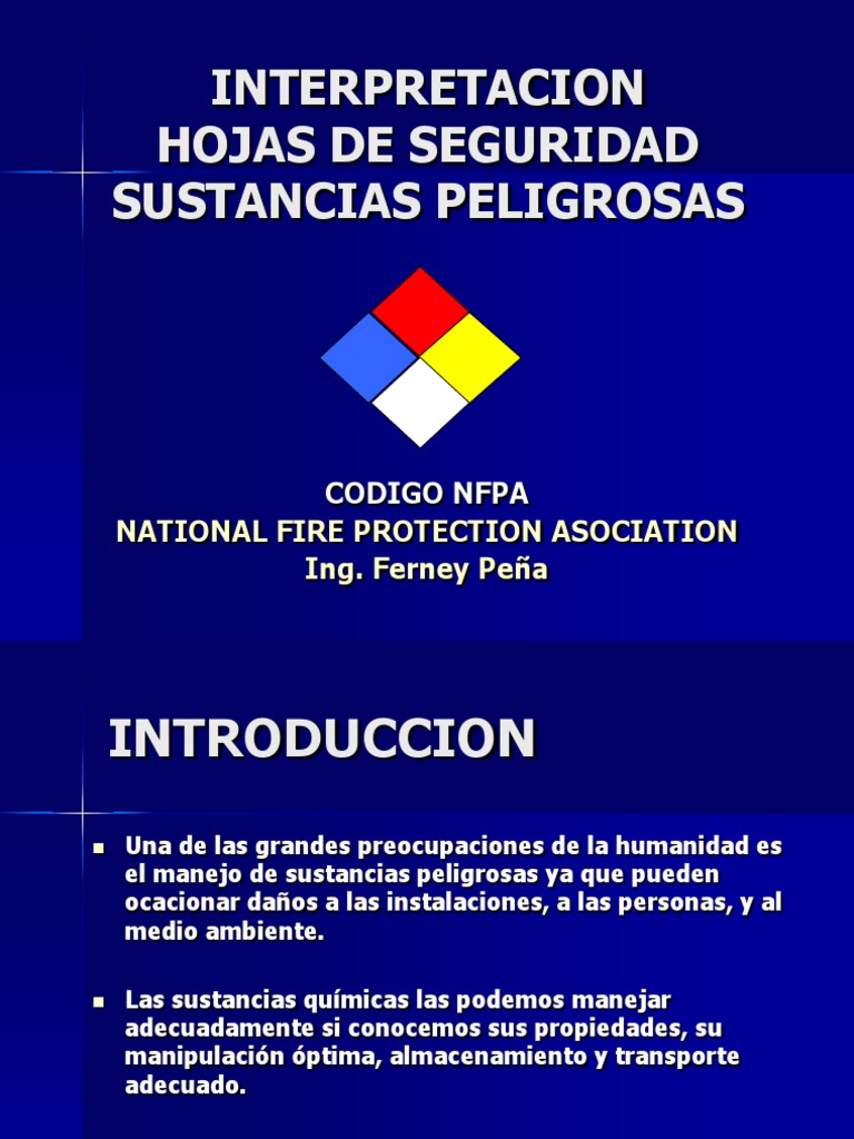 Codigo Nfpa | PDF | Química | Ciencias fisicas