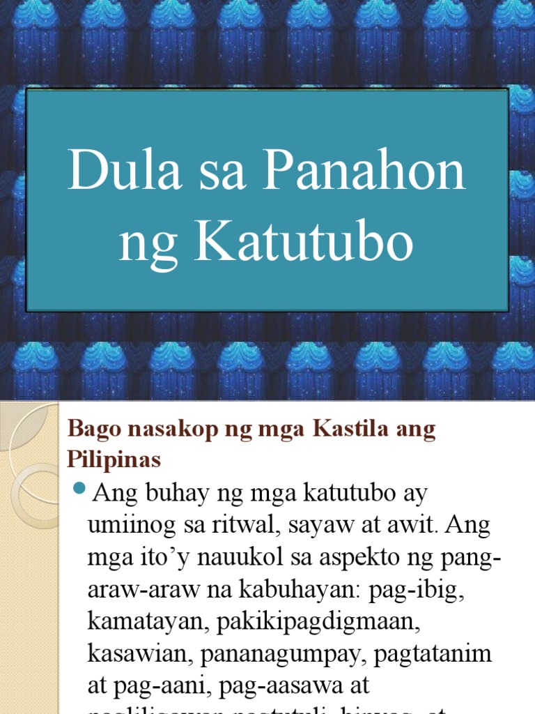 Aralin 2. Dula Sa Panahon NG Katutubo | PDF