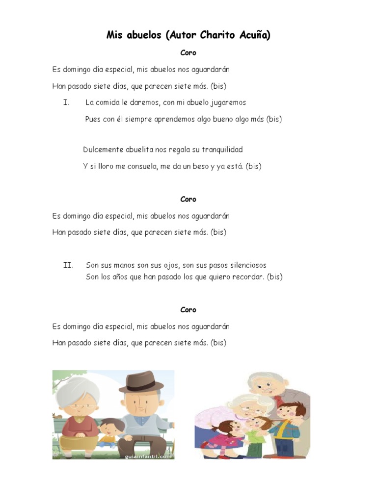 Canción para mis abuelos | PDF