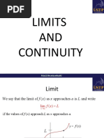 Limits Cheat Sheet | PDF | Continuous Function | Limit (Mathematics)