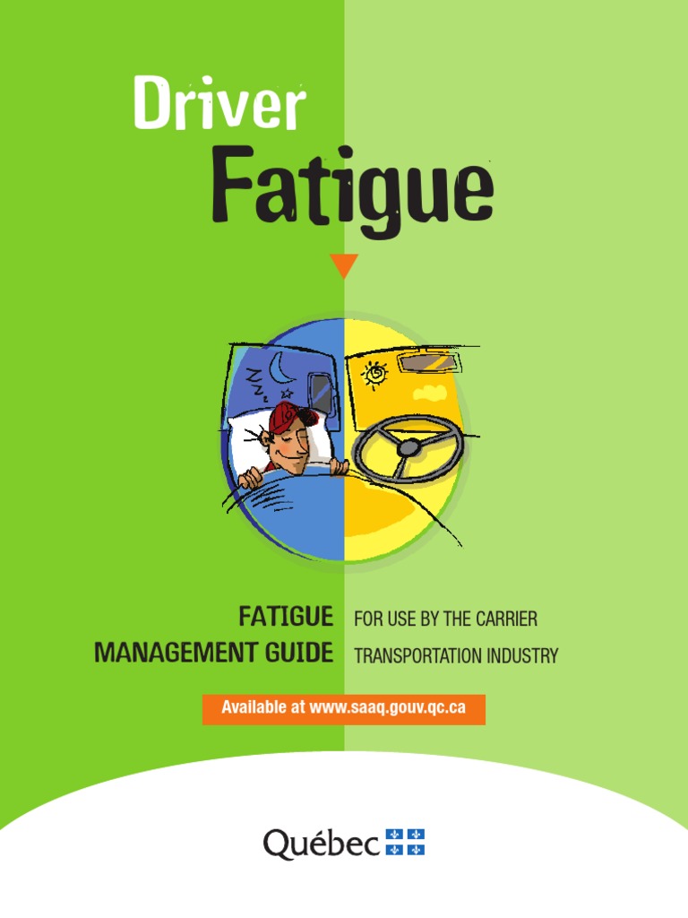 Driver Fatigue Guide | PDF | Shift Work | Sleep