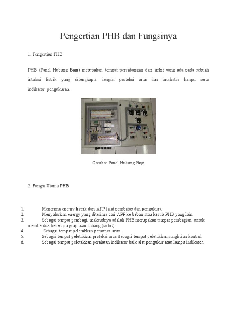 Pengertian Phb Dan Fungsinya Pdf