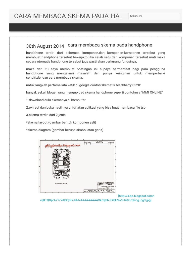 Cara Membaca Skema Handphone | PDF