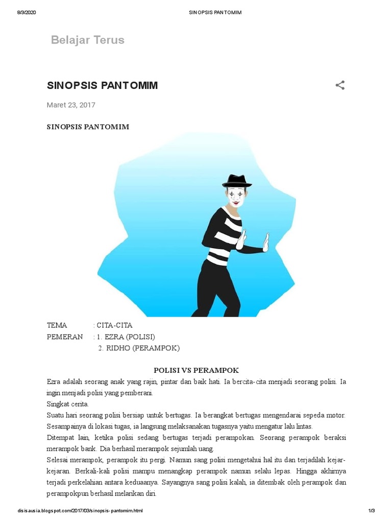 Sinopsis Pantomim | PDF
