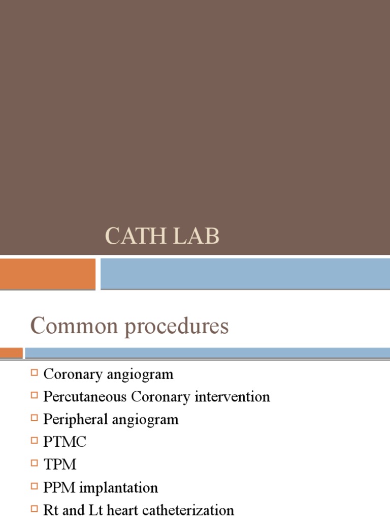 Cath Lab Planning | Download Free PDF | Catheter | Medical Equipment