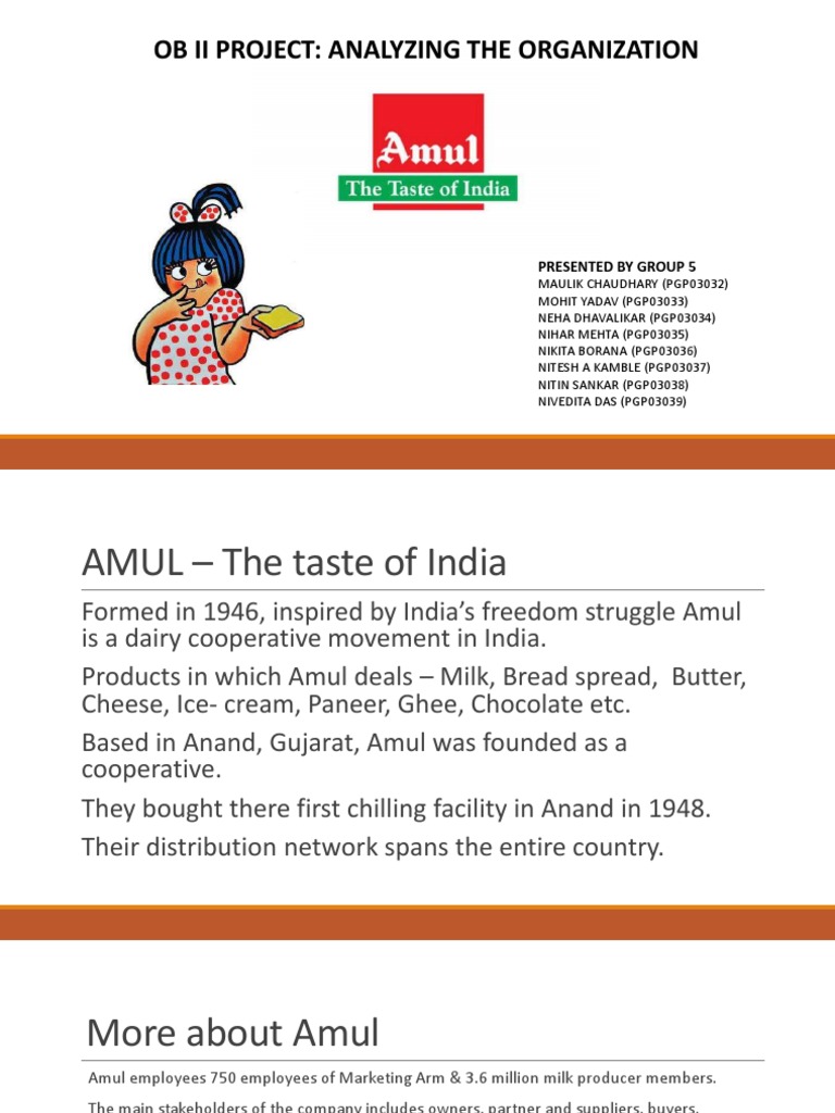 Analyzing the Organizational Structure and Effectiveness of Amul: A ...