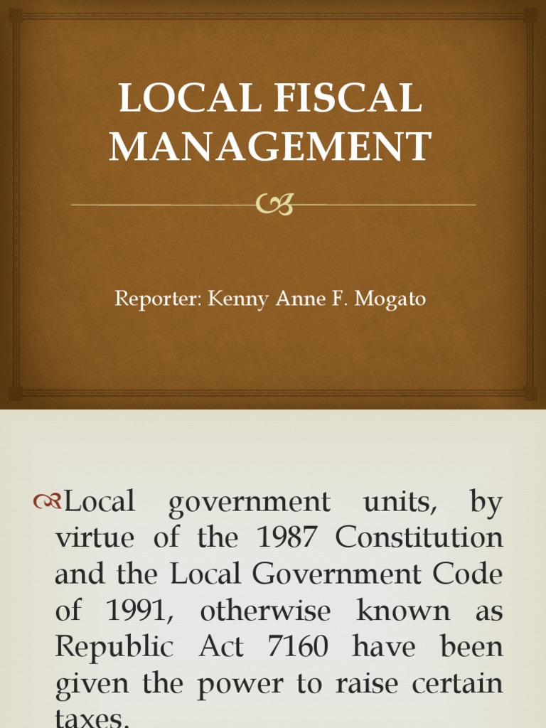 Local Government Revenue and Budgeting | PDF | Local Government | Taxes
