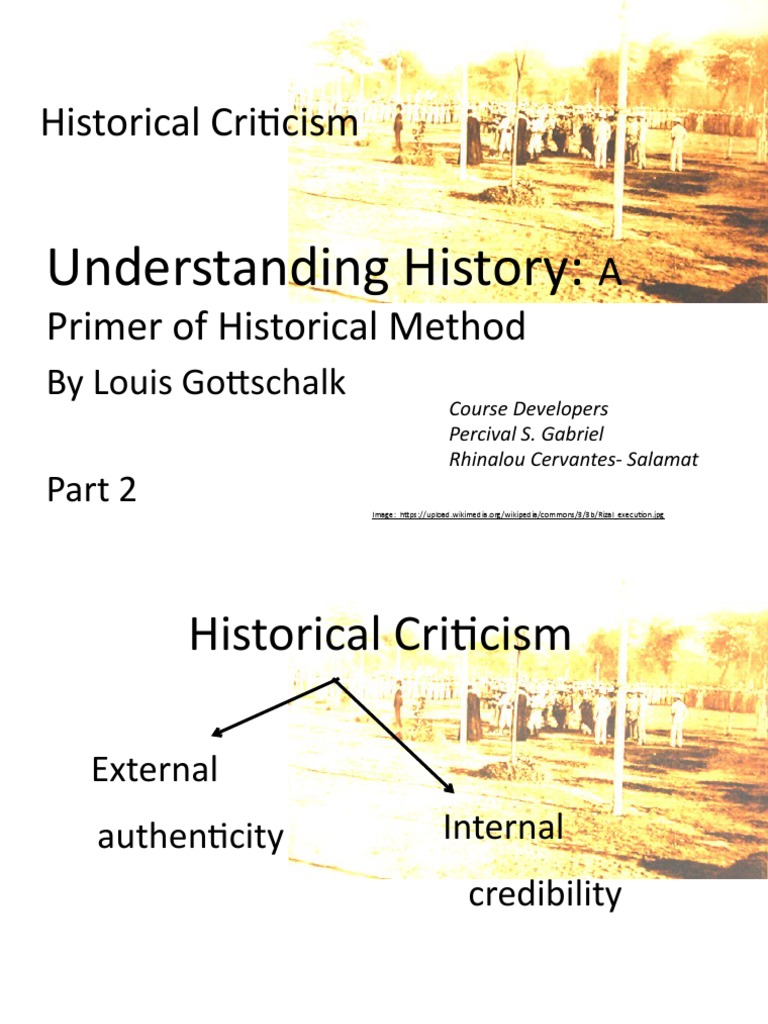 Types of Historical Criticism Explained | PDF | Neuropsychology ...