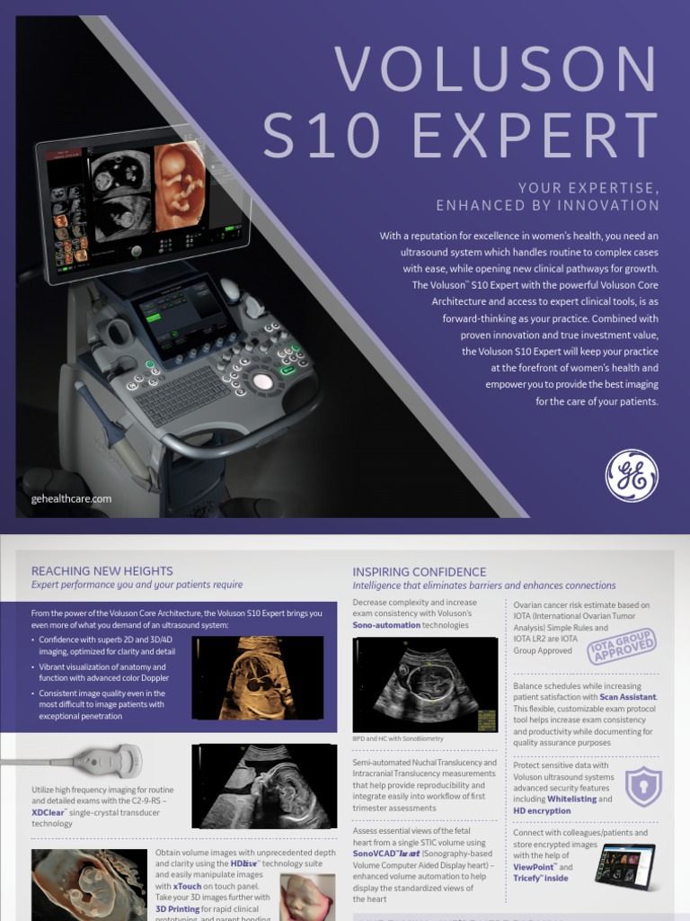 Voluson S10 - Brochure (En) 2 | PDF | Medical Imaging | Medicine