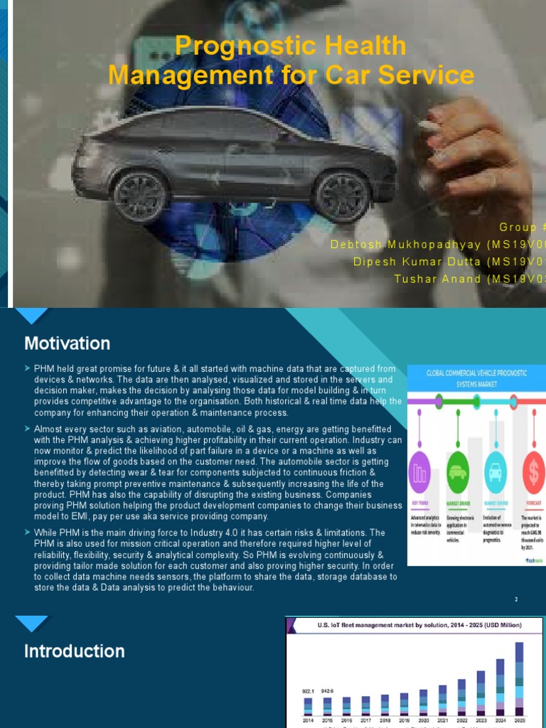 Prognostic Health Management For Car Service: Click To Edit Master ...