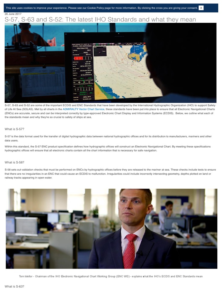S-57, S-63 and S-52 (-C-) The Latest IHO Standards and What They Mean ...
