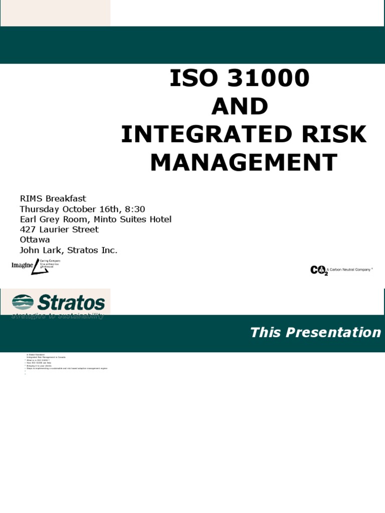 ISO 31000 and Integrated Risk Management | PDF | Risk Management | Risk