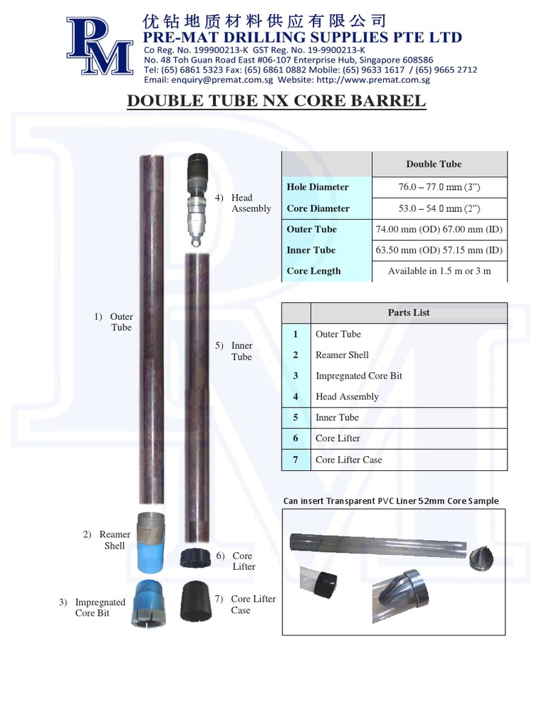12 Double Tube NX Core Barrel-A | PDF | Technology & Engineering